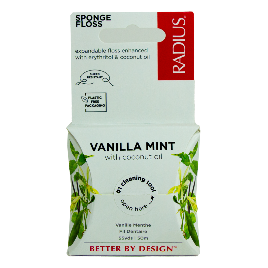 Radius - Sponge Floss - Vanilla Mint – Bioshackstore.com