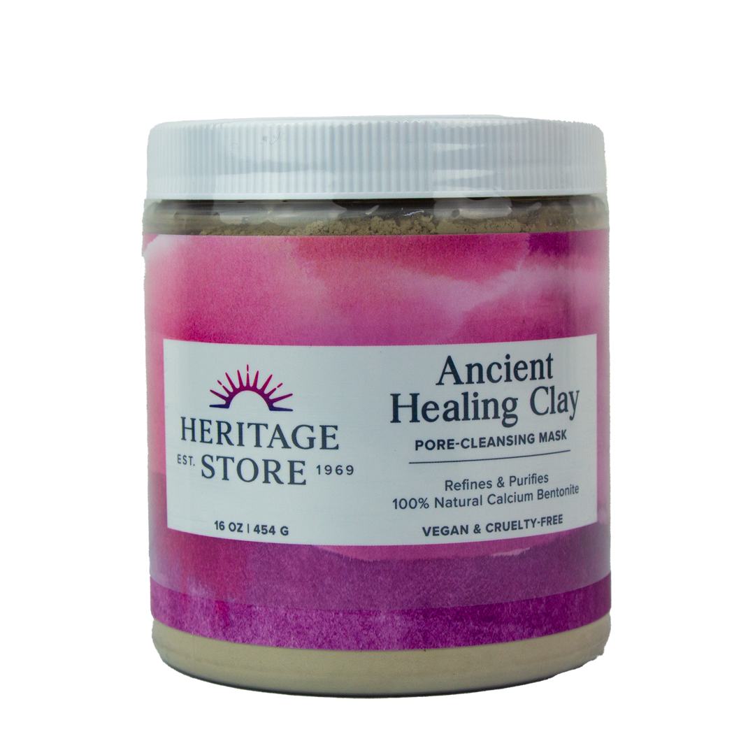 Heritage Store Ancient Healing Clay Mask 16 Oz Bioshackstore
